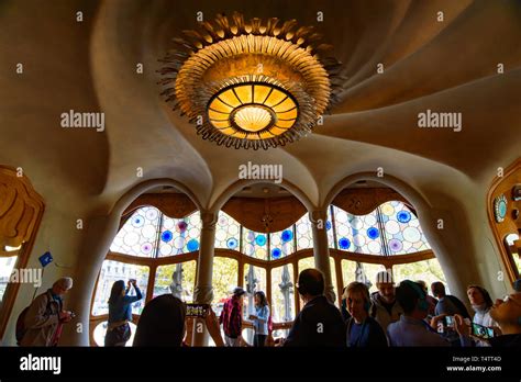 Interior Of Casa Batlló A Building Designed By Gaudi In Barcelona