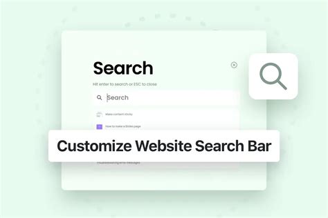 Customize Website Search Bar Essentials Knowledge Base
