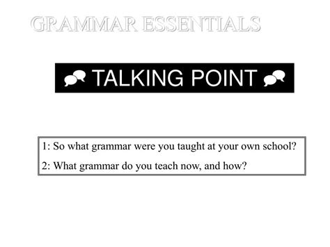Ppt Grammar Essentials Powerpoint Presentation Free Download Id 1257529