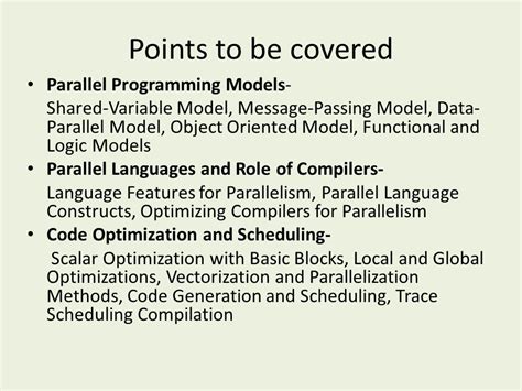 parallel programming models languages and compilers ppt download