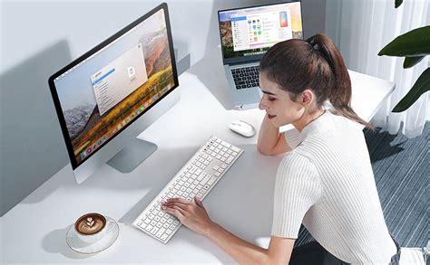 Amazon Com Bluetooth Keyboard Mouse Multi Device Wireless Keyboard And Mouse Combo Dual Mode