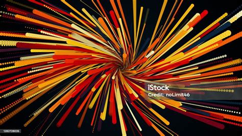 여러 가지 빛깔의 선과 입자로 만든 나선형 불꽃 놀이 컴퓨터가 생성 추상적 배경의 3d 렌더링 가리키기에 대한 스톡 사진 및 기타 이미지 Istock