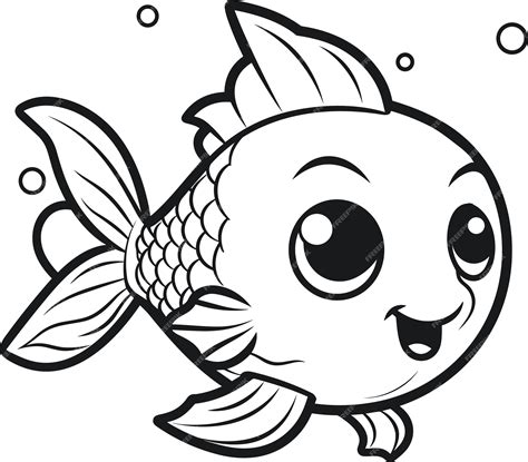 Fish Outline Coloring Page