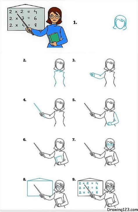 فكرة رسم المعلم 11