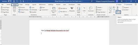 How To Merge Multiple Documents Into One Document In Microsoft Word Smart Office