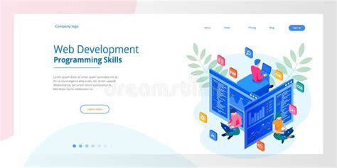 Programmer Of Engineers Developer Team Stock Vector Illustration Of Isometric Geek 117127106