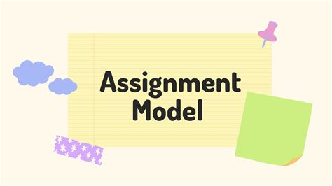 Assignment Model Operations Management Youtube