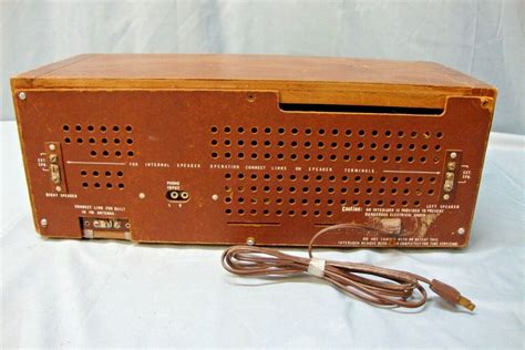 Vintage Sears Silvertone Model 4019 Radio 1965 66 Am Fm Stereo Walnut Case 4560064548