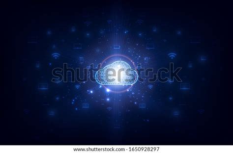 Cyber Security Digital Data Conceptual Futuristic Stock Vector Royalty Free 1650928297