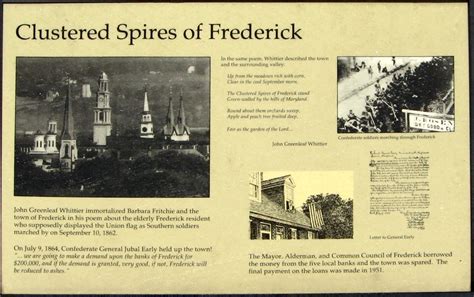 Clustered Spires Of Frederick Wayside Marker