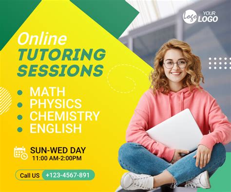 Online Tutoring Sessions Educational Template | PosterMyWall