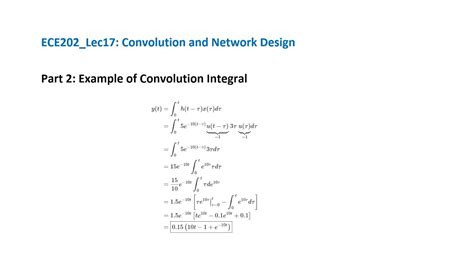 Ece202lec17part 2 Example Of Convolution Integral Youtube