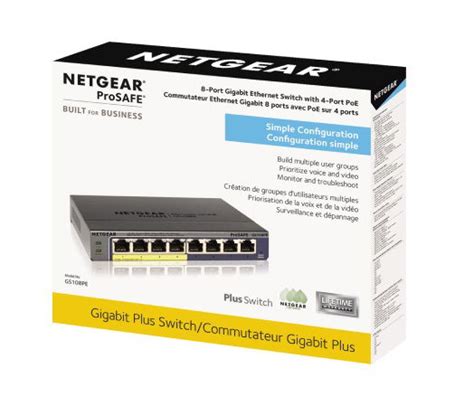 Netgear GS PE AUS Port Gigabit Ethernet Plus Switch Elive NZ