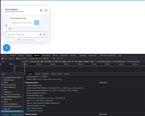 Add CORS Headers To CDN Serving Up SDK And Widgets Issue Chatwoot Chatwoot GitHub