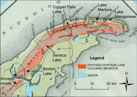 Georeferenced Outline Map Of The Prehistoric Copper Mines By Whittlesey Download Scientific