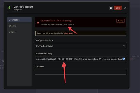 Mongodb Node Error Creating Connection Questions N8n Community