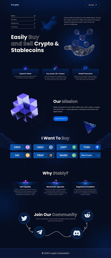 Crypto Landing Page Design On Behance