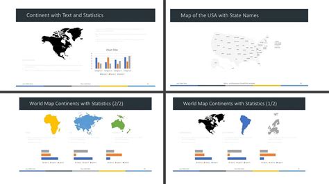 World Map Infographics Powerpoint Template Professional Etsy