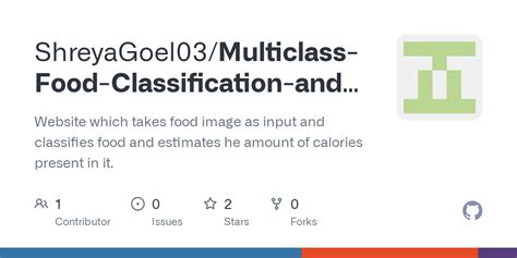 Github Shreyagoel03multiclass Food Classification And Calorie Estimation Website Which Takes