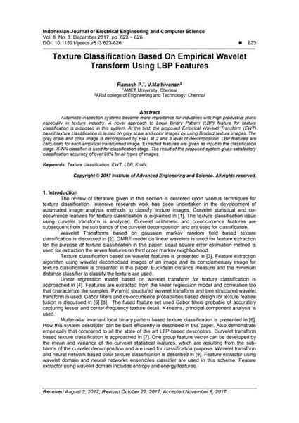 texture classification based on gabor wavelet