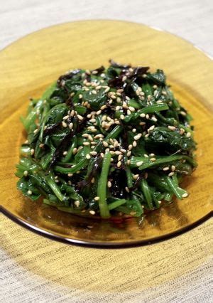 ごま油が合う ほうれん草の塩昆布和え By Micvany 【クックパッド】 簡単おいしいみんなのレシピが392万品