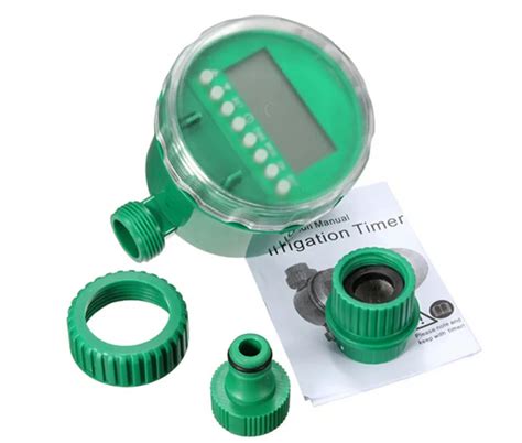 LCD Water Irrigation Timer With Ball Valve Electronic Garden Water Timer Controller Low Water