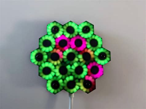 Cyclohex Rings A Set Of Hexagonally Nested Rings With 228 Rgb Leds Six Touch Pads And