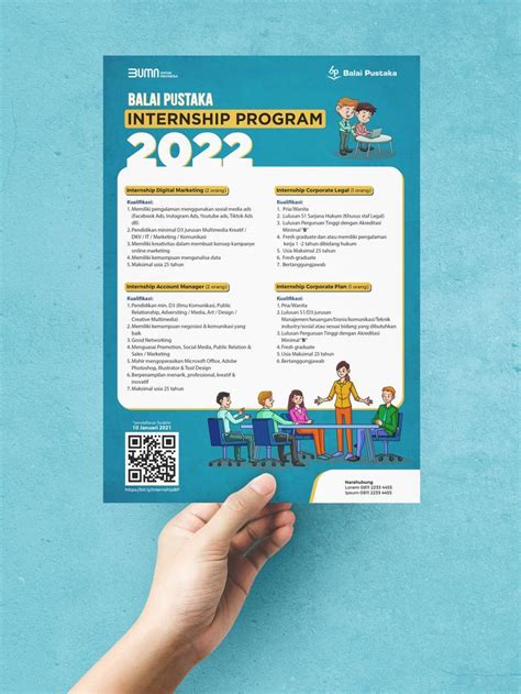 Internship Program Flyer Design Guru Komunikasi Sarjana