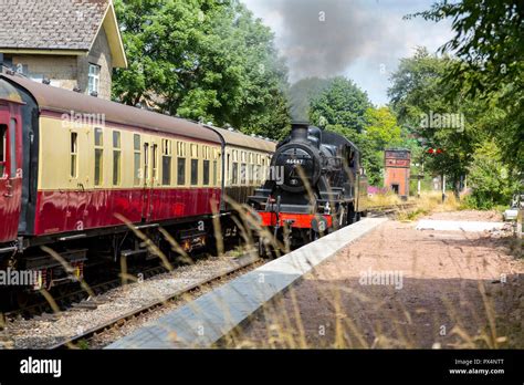 Ex Lms 2 6 0 Ivatt Steam Loco 46447 At The East Somerset Railway Cranmore Station Somerset