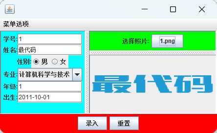 java swing学籍管理系统代码下载 代码 最代码