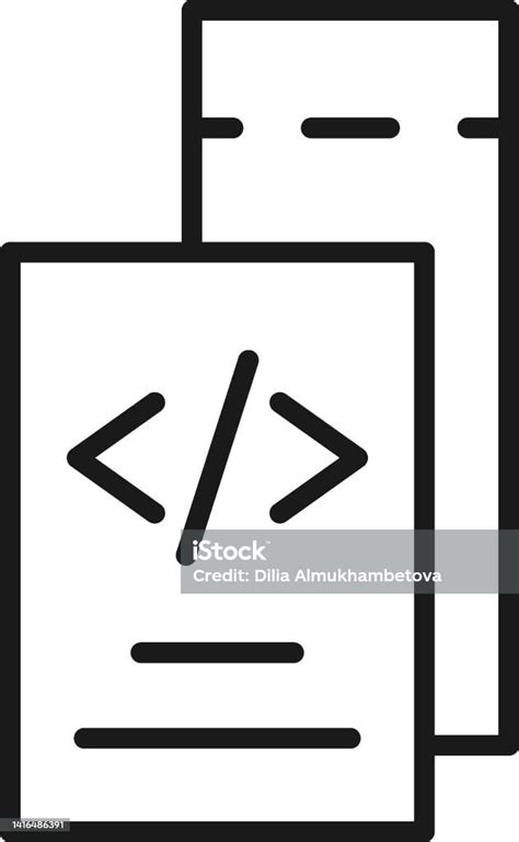 교통 및 여행 표지판 티켓 단색 및 최소 벡터 기호 편집 가능한 스트로크 티켓에 있는 프로그램 코드의 벡터 줄 아이콘 개발에