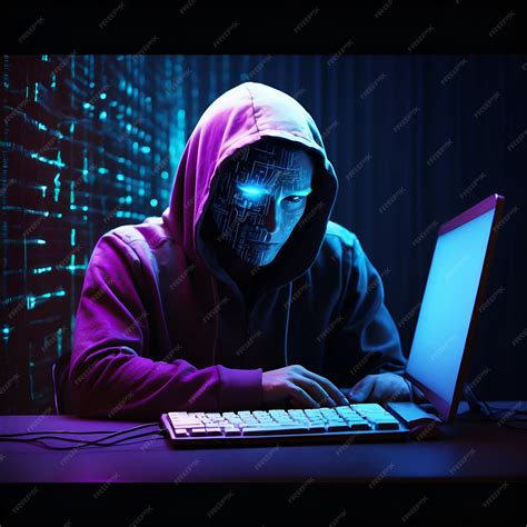 premium photo hacker illustration cyber security concept hacking