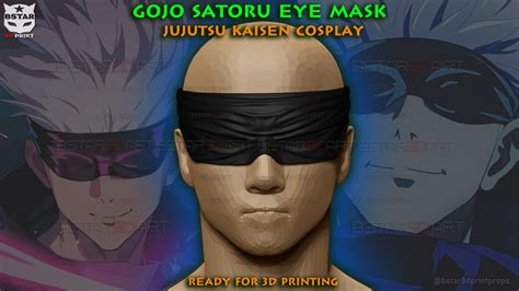 Gojo Saturo Eye Mask Jujutsu Kaisen Cosplay 3d Model By Blackstar90