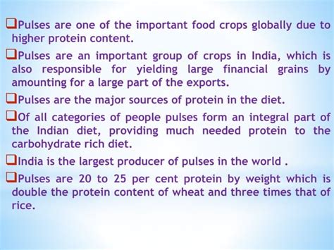 Agriculture Science Practical Crop Production Pulses And Its Significance To National Economy