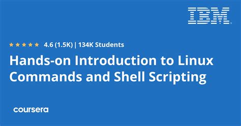 hands on linux commands and shell scripting 2025 coursera expert