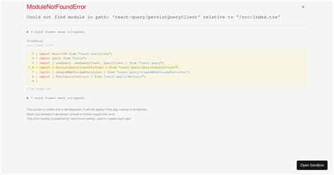 TanStack Query Basic Typescript Codesandbox