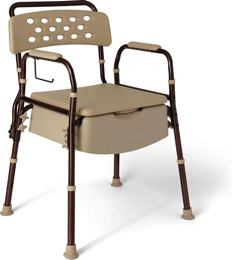 Medline Drop Arm Commode With Padded Seat And Backrest