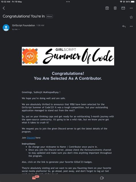subhojit mukhopadhyay on linkedin gssoc23 girlscriptsummerofcode