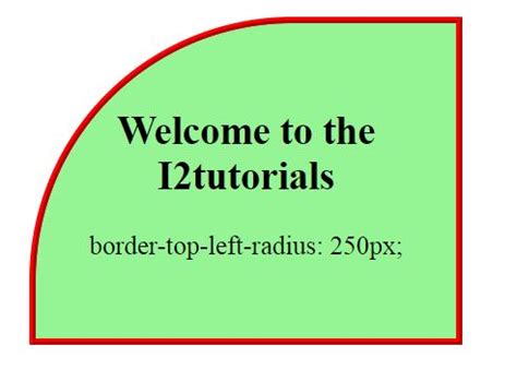 CSS Border Radius I2tutorials