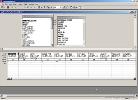 Example 1 Query To Download Analyte Data For G Base Lake District