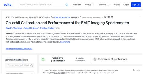On Orbit Calibration And Performance Of The Emit Imaging Spectrometer