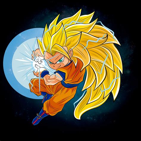 Goku Ssj 3 Chibi By Keescristian On Deviantart