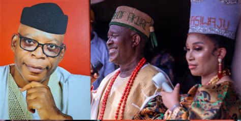 Hon Gbenga Olaniyi Celebrates Ifedayo Abegunde Abena On Installation As Asiwaju Of Akure