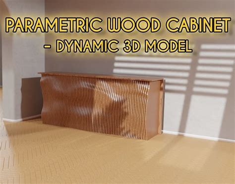 Parametric Wood Cabinet Dynamic 3d Model 3d Model Cgtrader