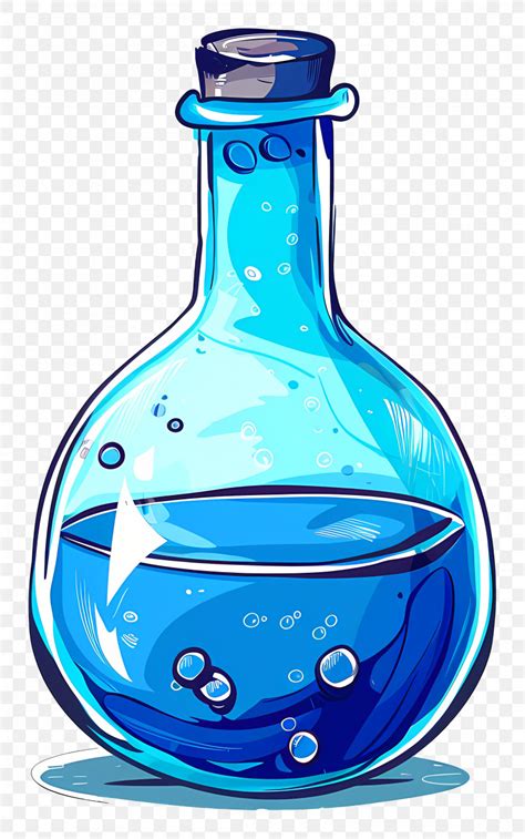 Round Flask Blue Flask For Science Experiments Png 2304x3684px