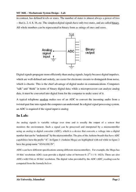Solution Analog To Digital Conversion And Its Significant In