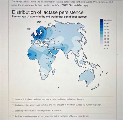 Lactase Persistence Map