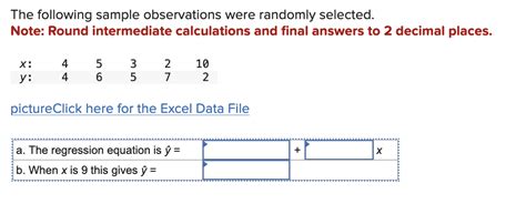 Solved The Following Sample Observations Were Randomly
