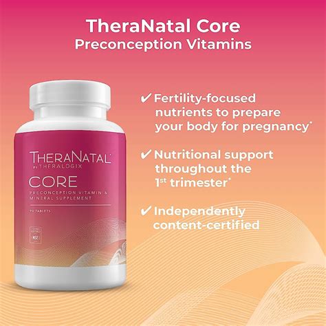 Theranatal Core Pre Conception Multivitamin 90 Day Supply Viva