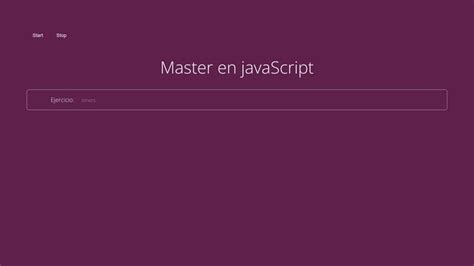 Master En Javascript Timers